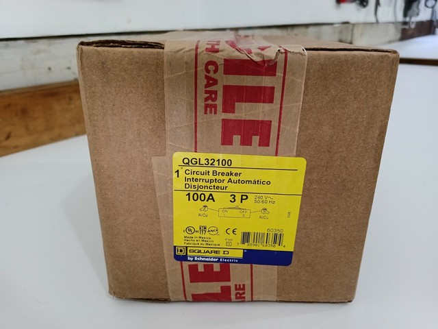 Square D QGL32100 PowerPact Circuit Breaker 100 Amps 240vac for sale ...