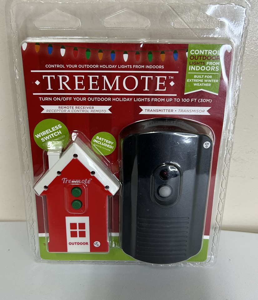 Treemote Outdoor Wireless Remote Switch for Christmas Lights & Other ...