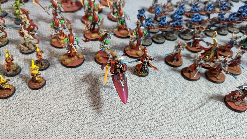 Warhammer 40k Aeldari - Painted Eldar Craftworlds Army pro painted | eBay