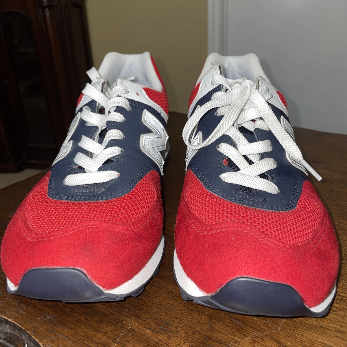 New Balance 574 Red Suede