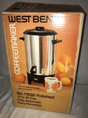 West Bend coffee maker 12 to 30 cup fully automatic party percolator | eBay