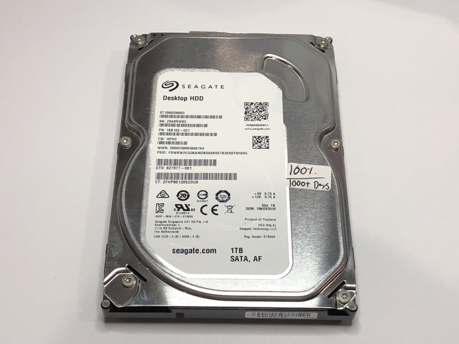 Seagate 1Tb 7200 RPM SATA 3.5" Hard Drive HDD | ST1000DM003 1SB102-021 ...