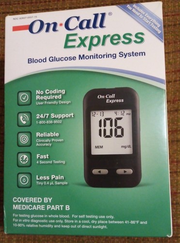 On Call Express Diabetes Blood Glucose Meter | eBay