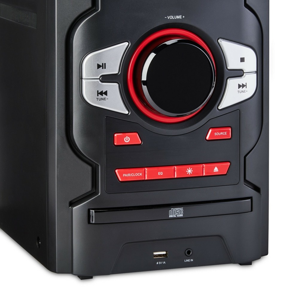 onn groove 200W CD Stereo System with Bluetooth Wireless (100008724 ...