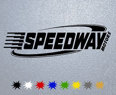STICKER PEGATINA DECAL VINYL Speedway Motors | eBay