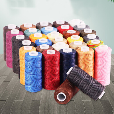 Flat Waxed Sewing Line Thread Leather Cord For DIY Crafts Hand ...