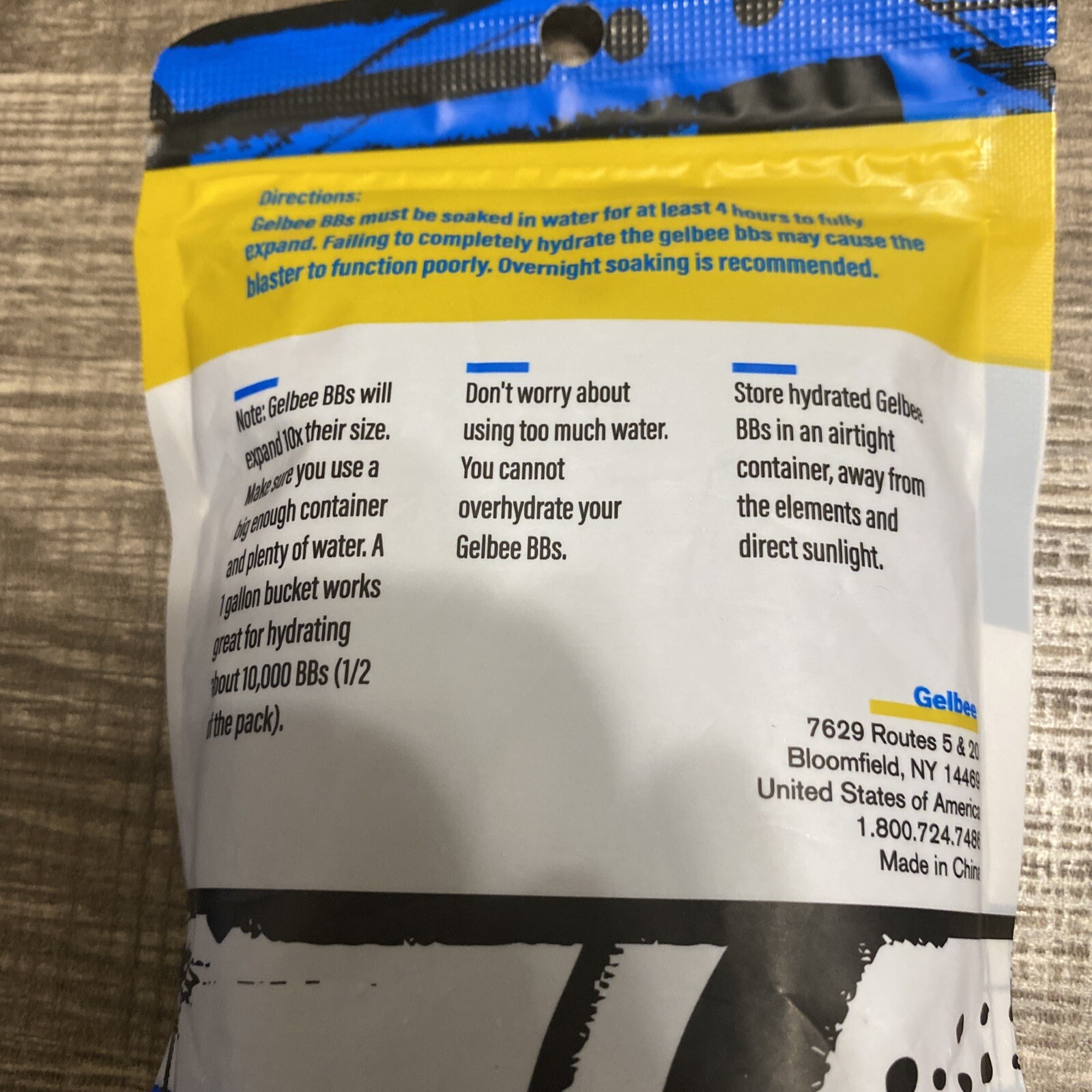 Gelbee 100 000 Gel BB's for Gel Blasters - Blue Eco Friendly Non Toxic ...