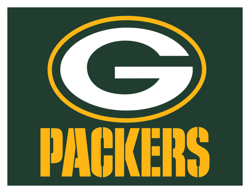 Green Bay Packers Logo Vintage Poster Print on Metal Sign 12x8in Old ...