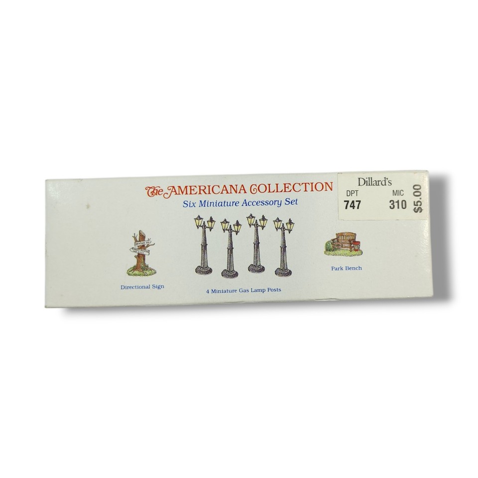 Liberty Falls Collection 6 Miniature Accessory Set AH50 1995 Vintage ...