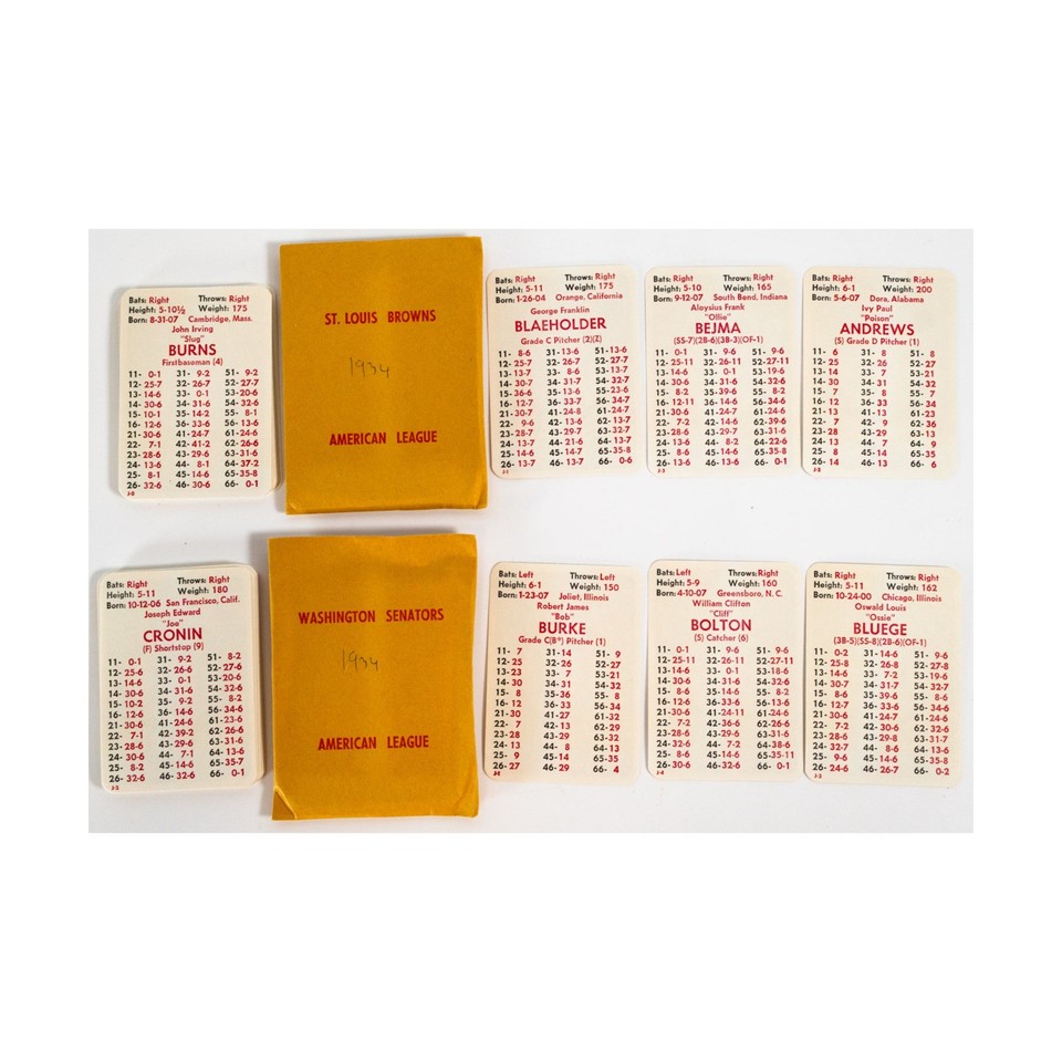 Baseball Cards Baseball (1934 American League Cards) Bag NM | eBay