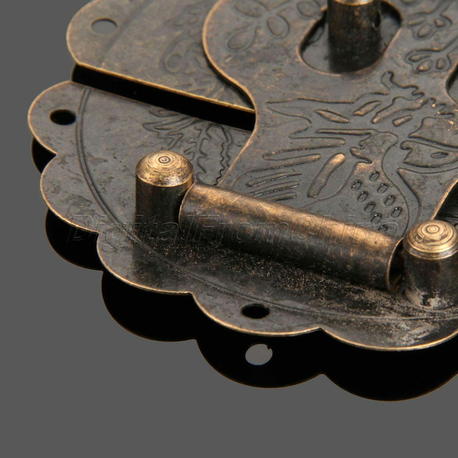 Round Chest Lock Vintage Decorative Antique Latch Jewelry Box Hasp with ...