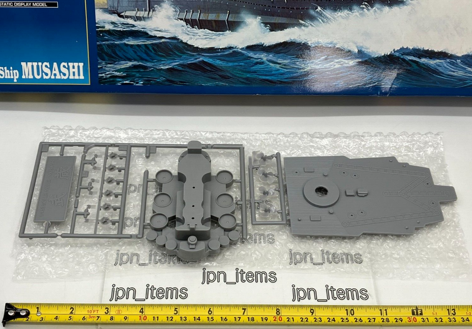 Musashi 1/450 Kit Japanese Imperial Japanese Navy Battleship Hasegawa ...