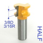 1-pc 1/2" Shanks 3/16" Radius Half Round Bullnose Router Bit sct-888 | eBay