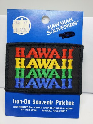 HAWAII STATE PATCH HAWAIIAN ISLANDS Postcard | eBay