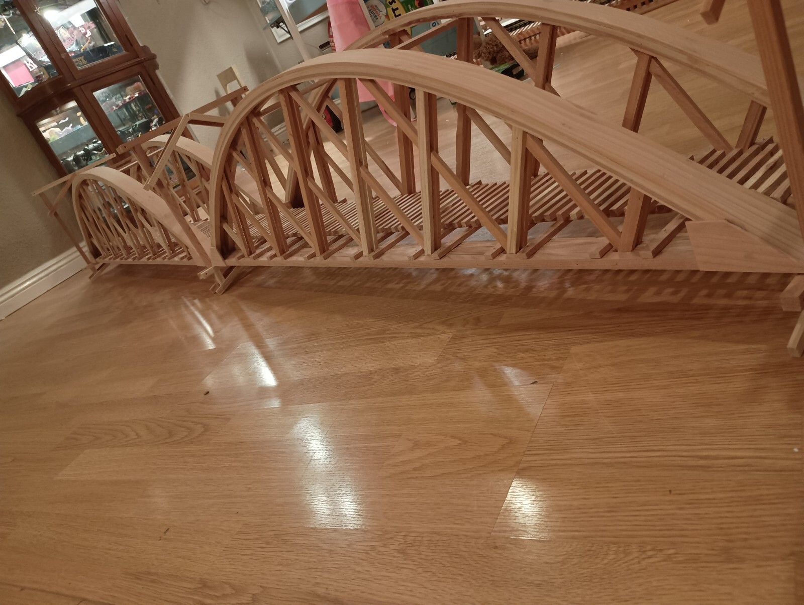 G Scale Double Arch Bridge 96"! Model Train Garden Trestle Use With USA ...