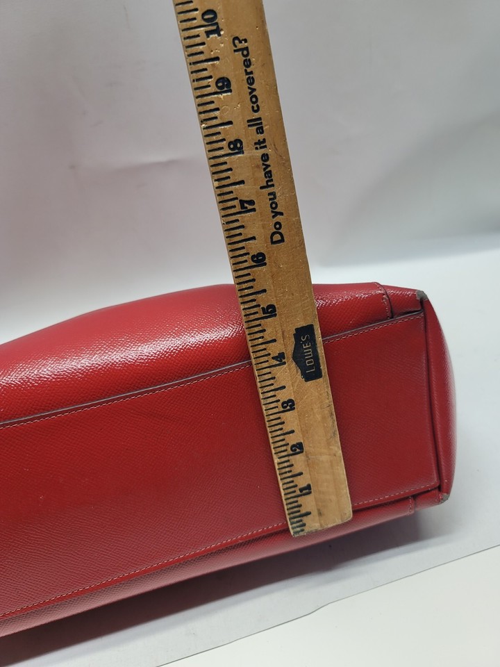 Coach Ava Crossgrain Leather Top Zip Tote Bag Red F31970 Shoulder ...