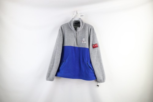 Vtg 90s Ralph Lauren Mens Medium CP RL-93 Hi Tech Half Zip Fleece Sweater USA | eBay
