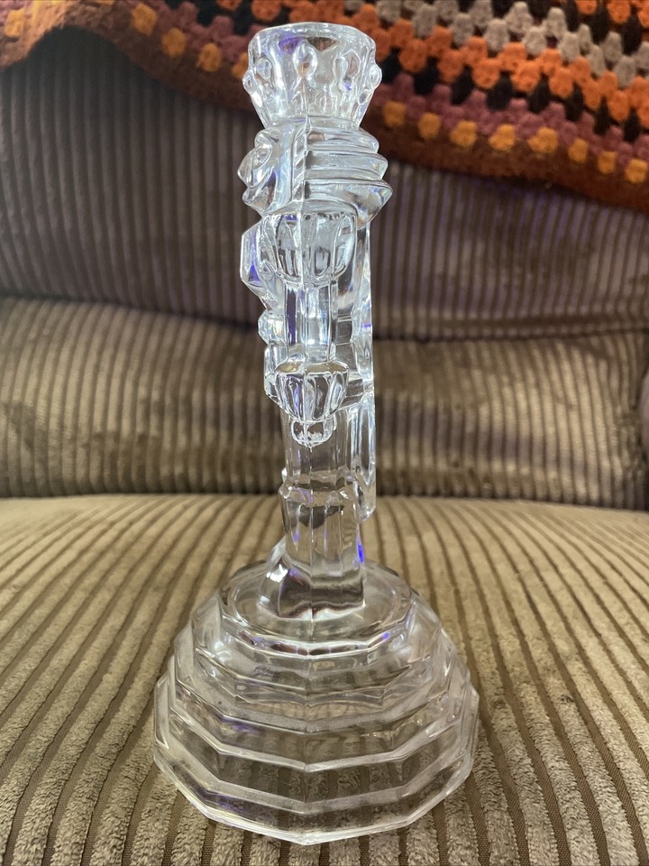 Princess House Lead Crystal Soldier Nutcracker Candleholder Christmas ...