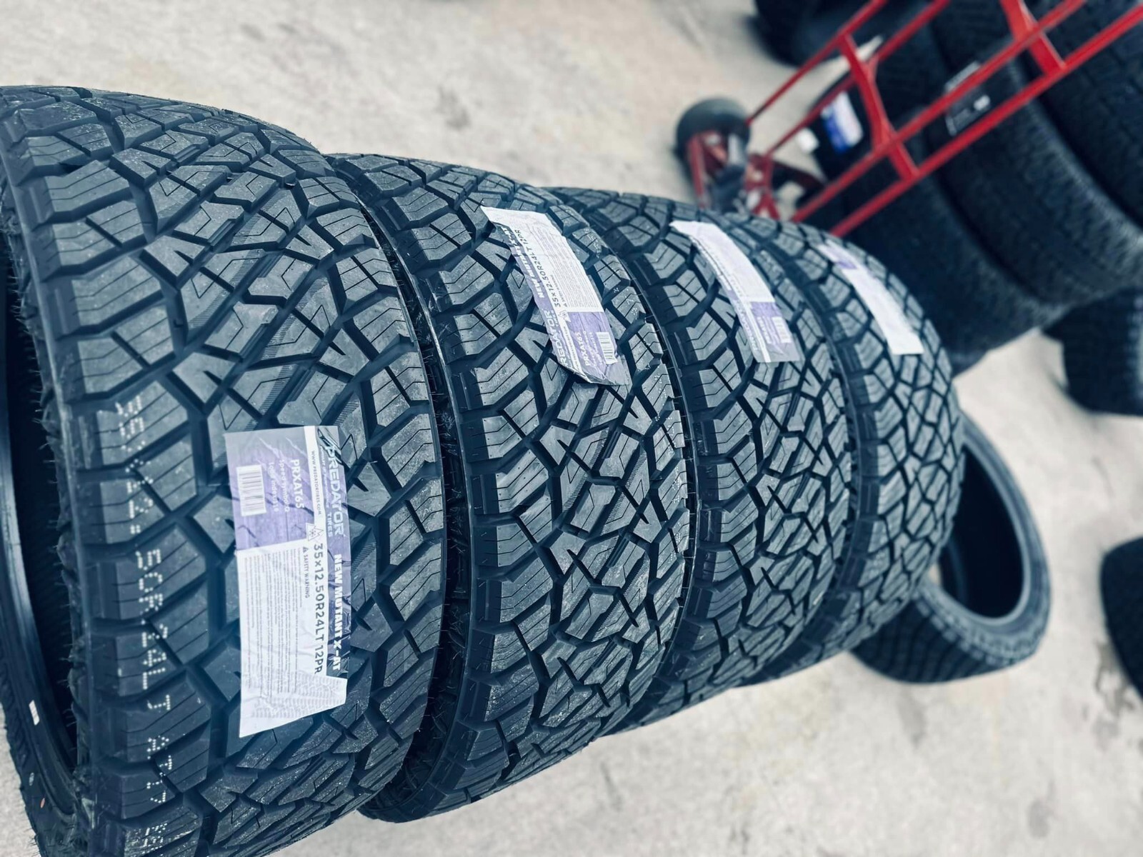 4 New 35125024 Predator New Mutant X-at - LT35x12.50r24 Tires 35 12.50 ...