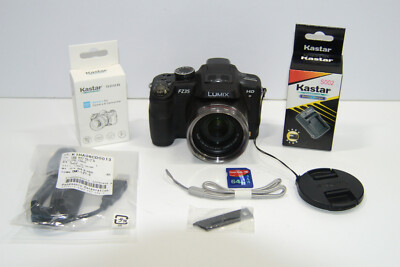 Panasonic LUMIX DMC-FZ35 12.1MP 12x Zoom Digital Camera GPS Bundle ...