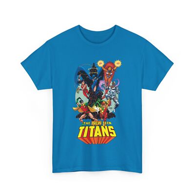 New Teen Titans T-Shirt - DC George Perez Art - Raven, Cyborg, Robin ...