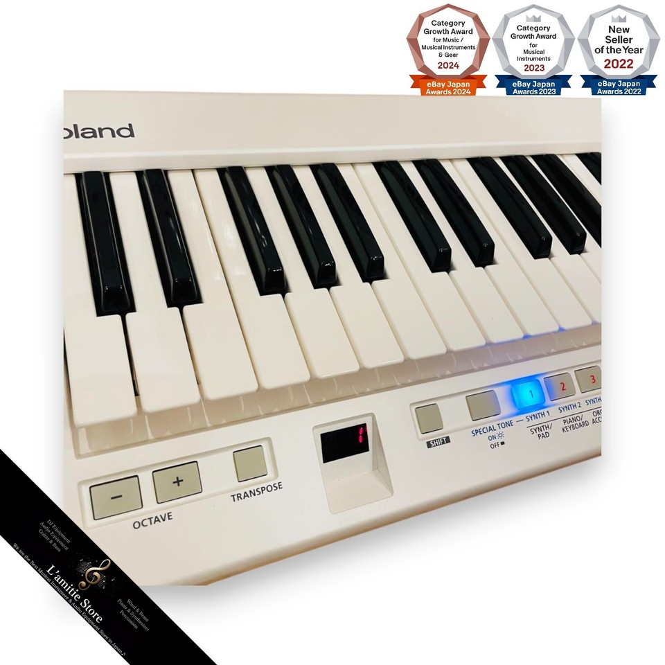 Roland Lucina AX-09 37-Key Keytar Shoulder Keyboard Synthesizer AX09 ...