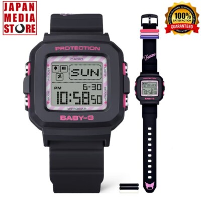 CASIO BABY-G＋PLUS BGD-10KKM-1JR Kuromi Collaboration Model Women Watch ...