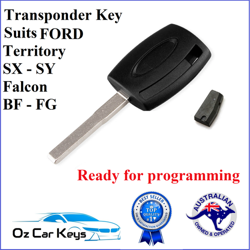 TRANSPONDER CAR KEY suits FORD FALCON FAIRMONT BF FG XR6 XR8 TERRITORY ...