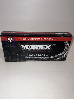 Vortex Chain 530RX3 Tri -Glide, Street/Race 1400cc (Max) X-Ring 120 ...