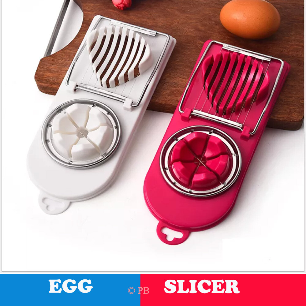 Stainless Steel Egg Slicer Egg Cutter for Hard Boiled Eggs Kitchen ...