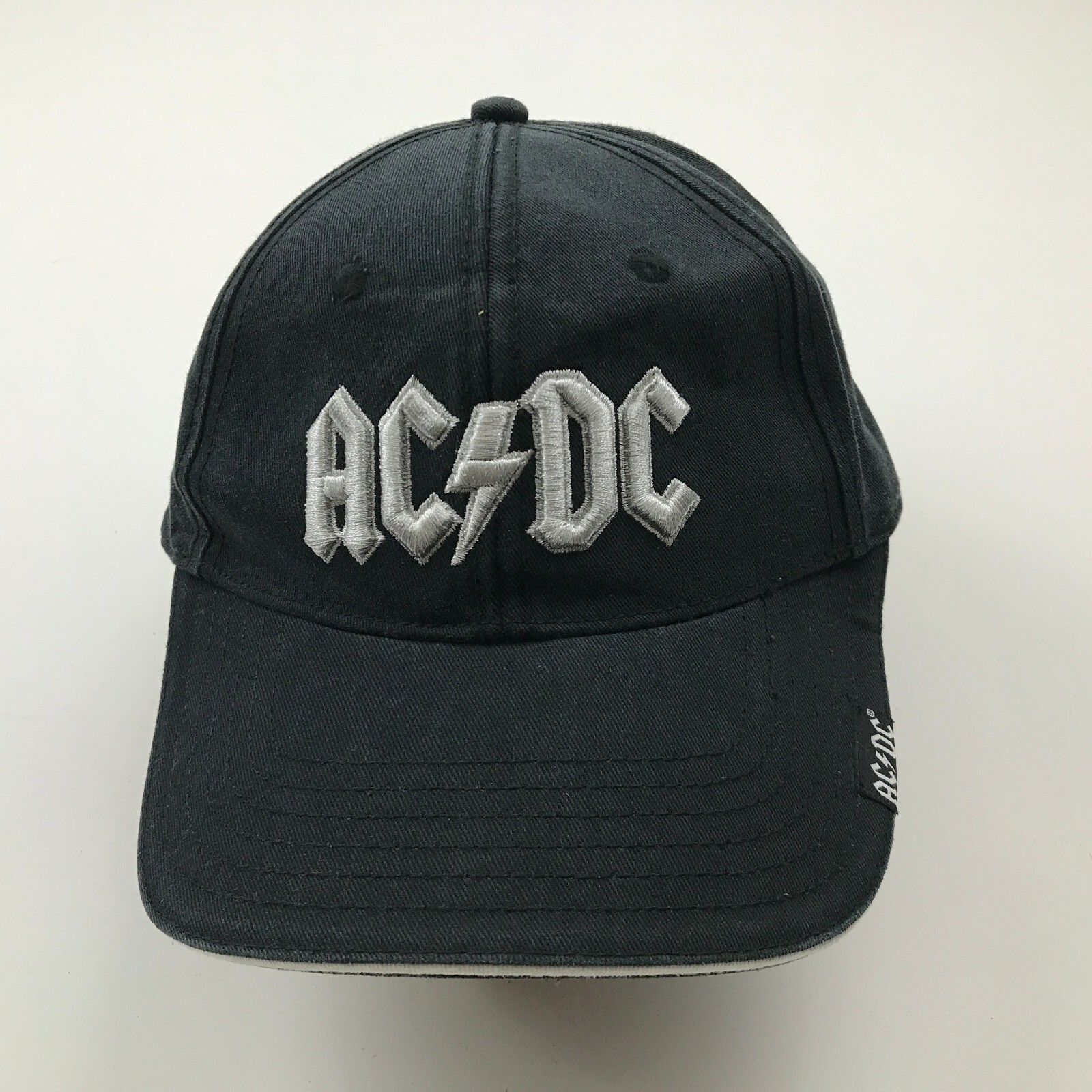 AC/DC Hat Cap One Size Strapback Adjustable Black Sil… - Gem