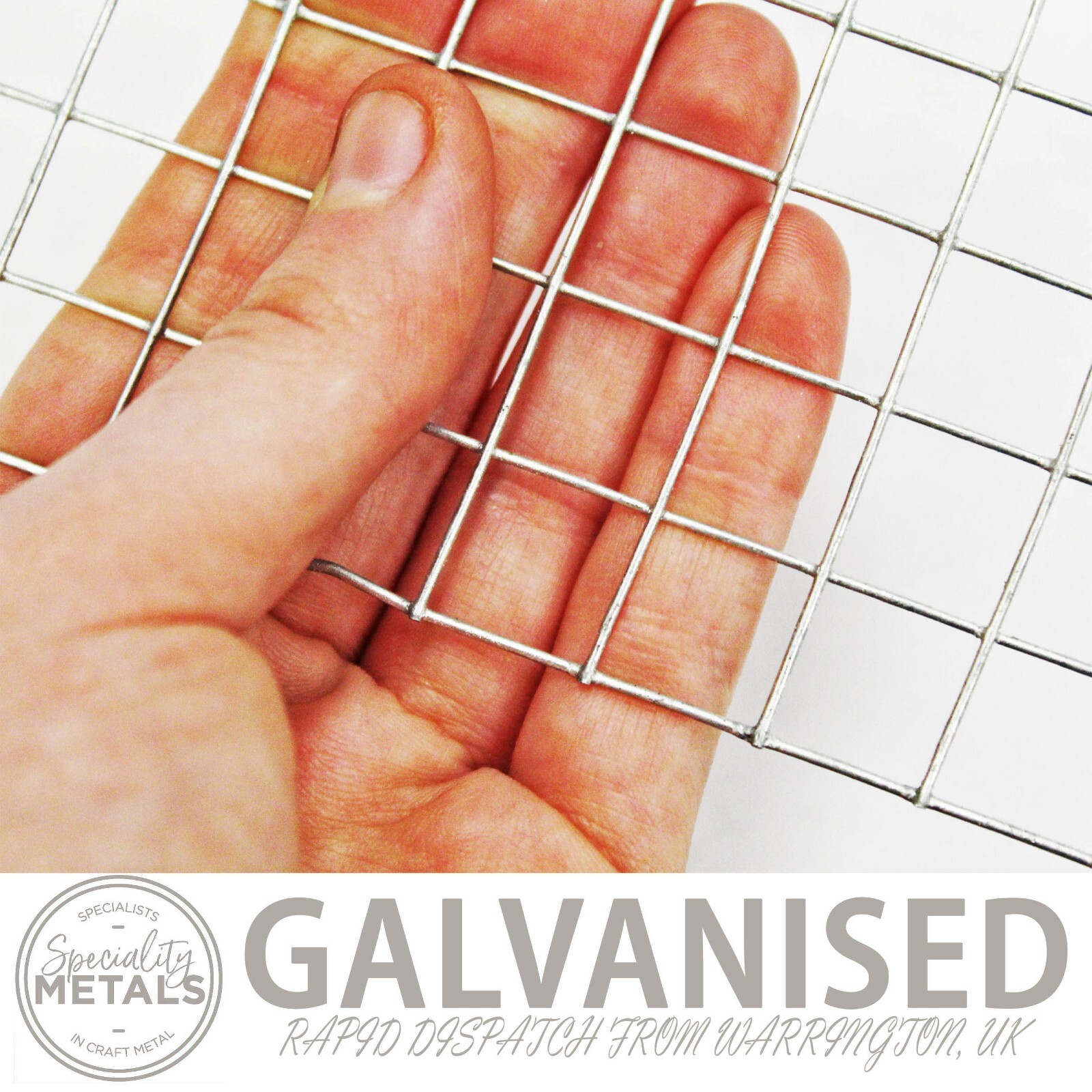 Galvanized Welded/Chicken Wire Mesh | 13mm, 1/2" x 1/2" Square ...