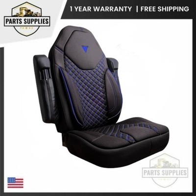 Black Seat Cover w/ Blue Stitching For National Seating Captain Ensign Corsair | eBay
