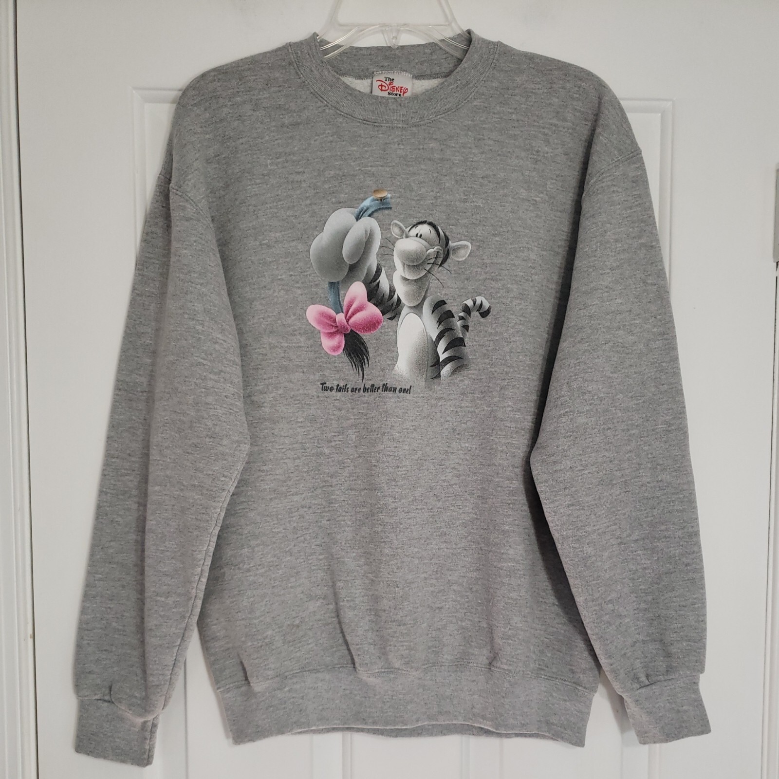 The Disney Store Two Tails Tigger Eeyore Gray Crewnec… - Gem