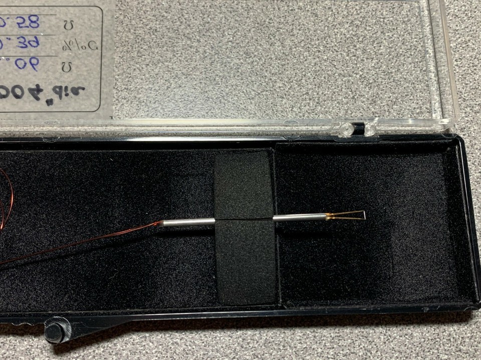 Custom-designed 10 micrometer hot-wire Subminiature Probe for Thermal ...