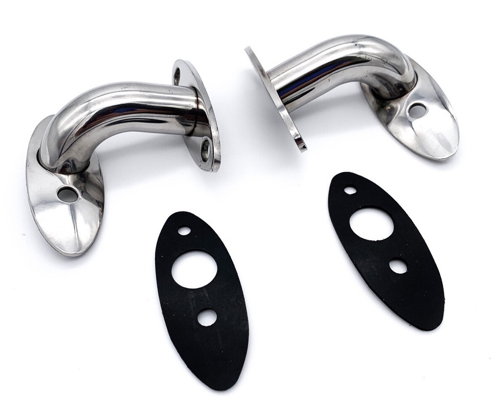 Pair Universal Hot Rod Polished Stainless Steel Tail Light Stands For ...