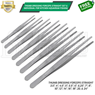 Long Food Tongs BBQ Grill Tweezer Forceps Kitchen Chef Dressing Tool ...