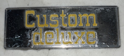 Chevy GMC Truck Custom Deluxe Fender Emblem OEM | eBay