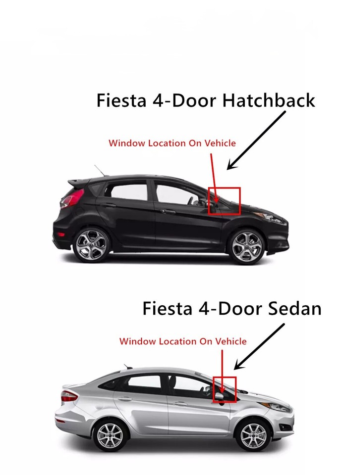 2011-2019 Ford Fiesta Passenger Right Side Front Vent Window Glass ...