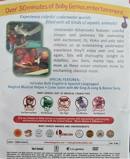 Baby Genius - Underwater Adventures (DVD, 2010) for sale online | eBay