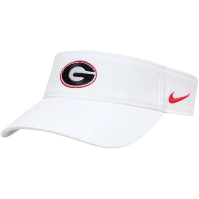 Nike Georgia Bulldogs Dri-Fit Adjustable Visor - White | eBay