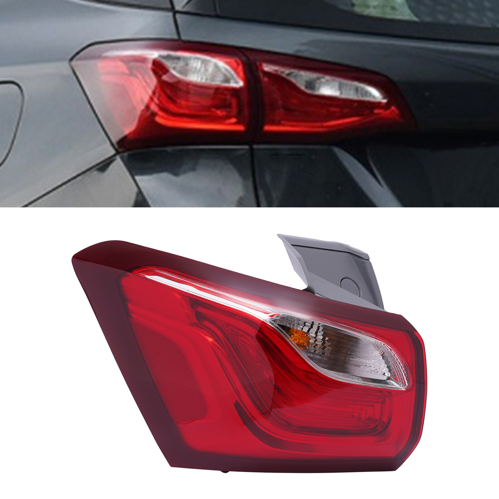 Left Side For 2018 2019 20 Chevy Equinox LED Tail Light Lamp Outer ...