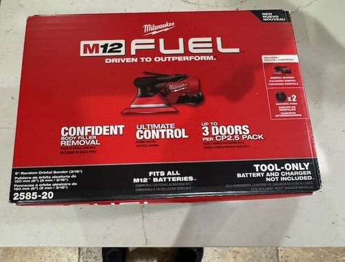 MILWAUKEE M12 FUEL 2585-20 6" Random Orbital Sander (3/16") Bare Tool ...
