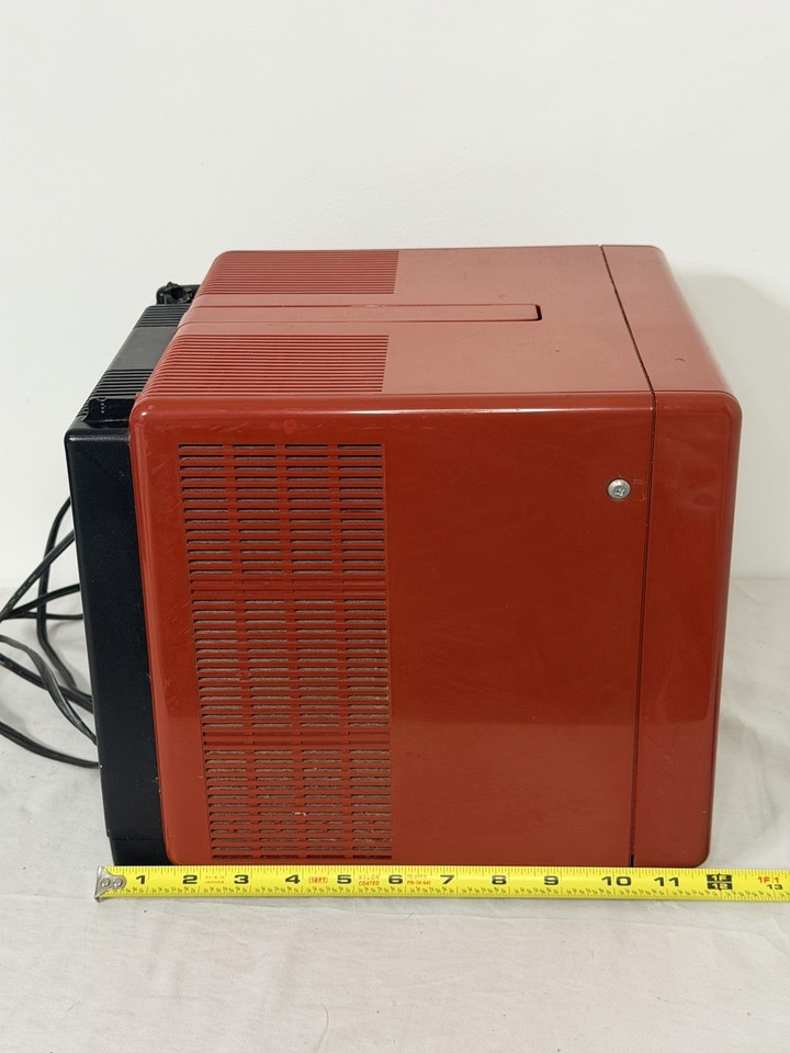 Vintage Red Zenith CRT TV Portable Retro Gaming Cable Ready Works | eBay