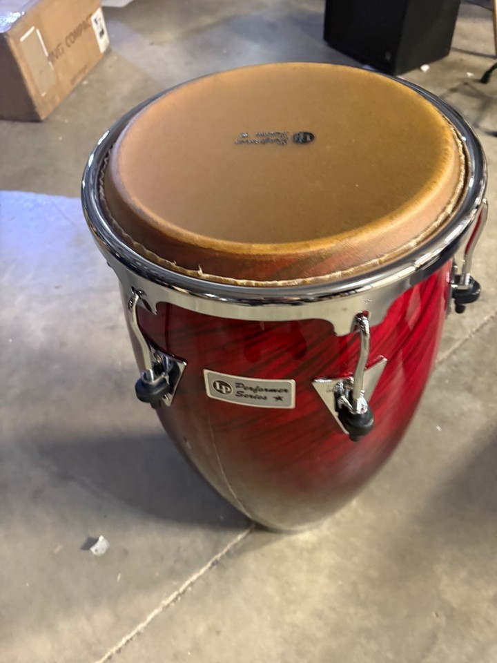 LP Performer Series Conga With Chrome Hardware 11.75 in. Red Fade ...