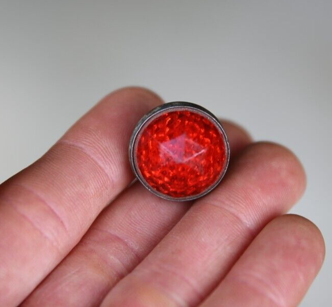 Vintage Glass Jewel Reflector Motorcycle Harley Indian Hot Rod Bicycle ...