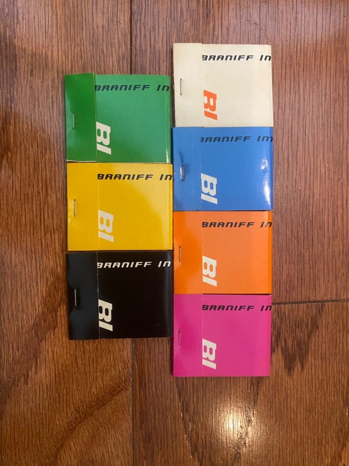 Vintage Braniff Airlines collectible colored matchbooks | eBay