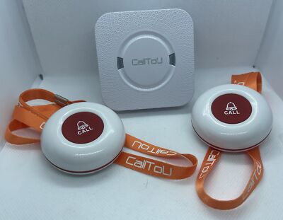 Calltou Caregiver Pager Waterproof Transmitter Safety Patient Mom Dad ...