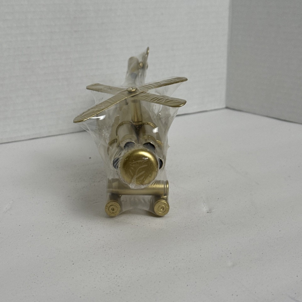 Bullet Shell Casing Shaped Helicopter Military Gift Chopper Gun Casings ...