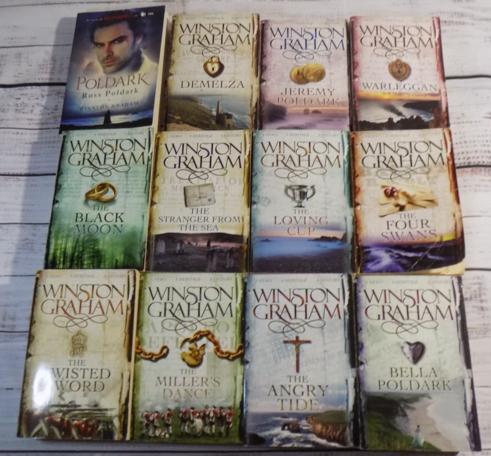 Complete Set of 12 Paperback Books in the POLDARK Series by Winston ...